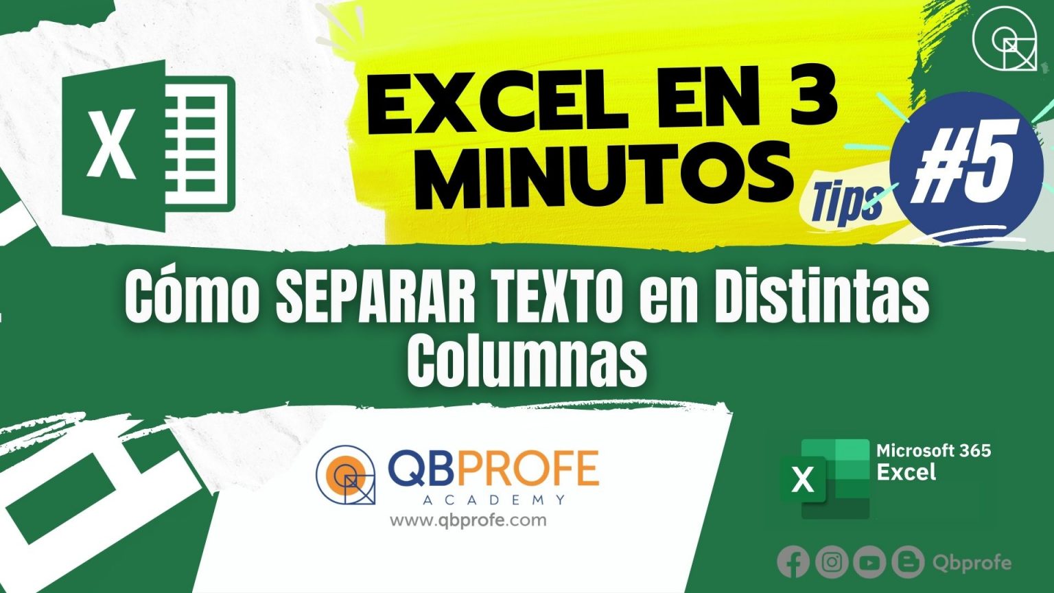 Cómo SEPARAR TEXTO en COLUMNAS en EXCEL – QBPROFE Academy Cómo SEPARAR TEXTO en COLUMNAS en EXCEL – QBPROFE Academy